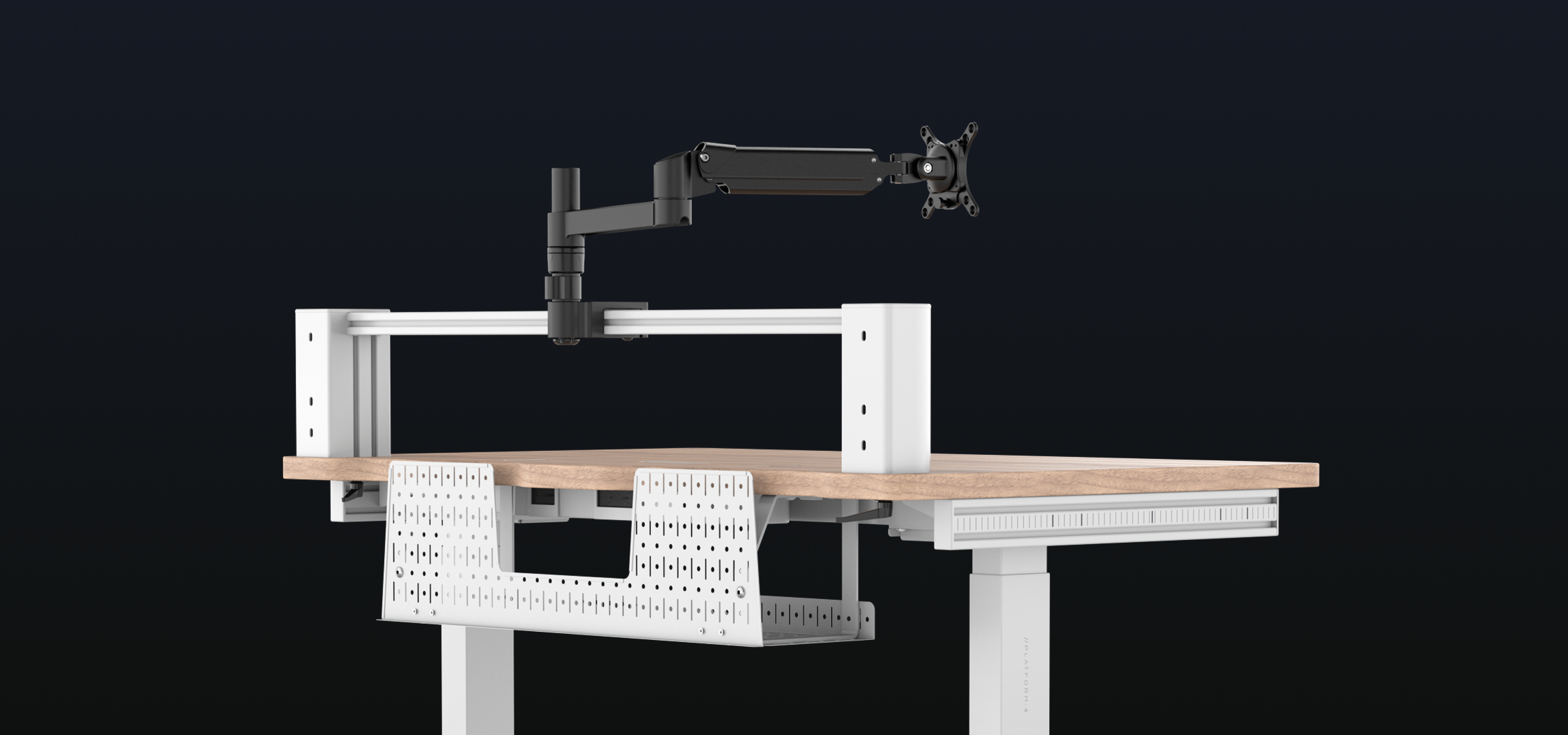 Platform:4 Elevate Desk - Black